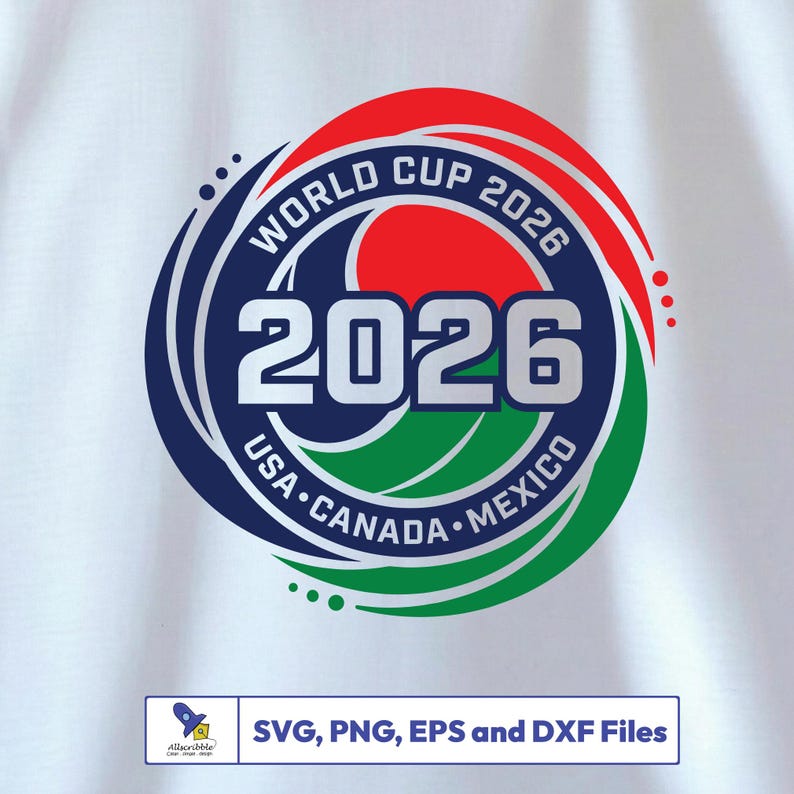 World Cup 2026 SVG Bundle, USA, Canada, Mexico Logo, Soccer Fan Shirt ...