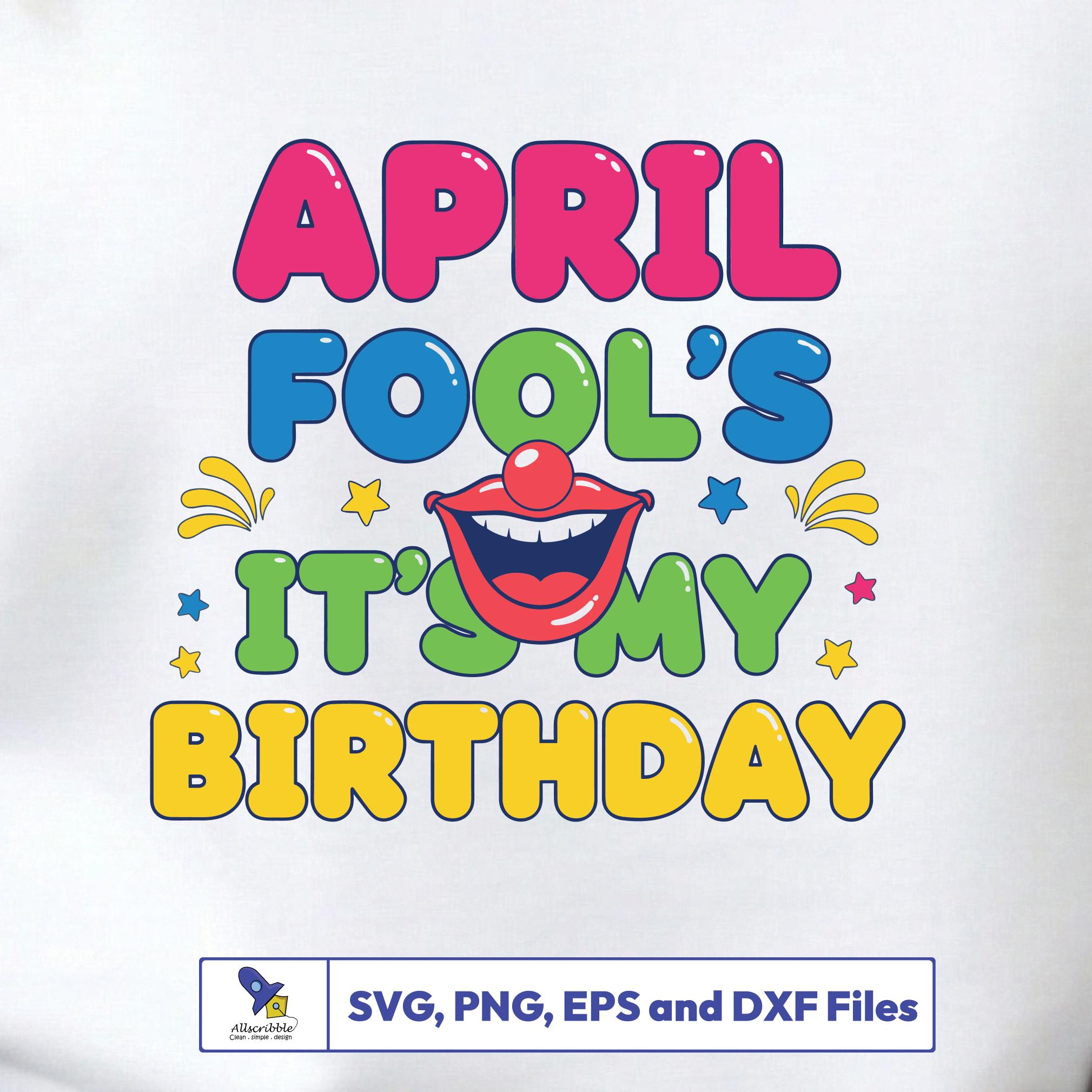 April Fools Birthday SVG Bundle, Born on April 1st, Funny Prank Shirt ...