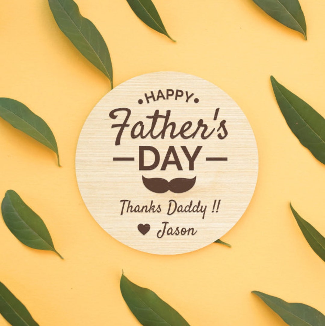 Father's Day Coasters Happy Father's Day Custom Father's Day Gifts ...