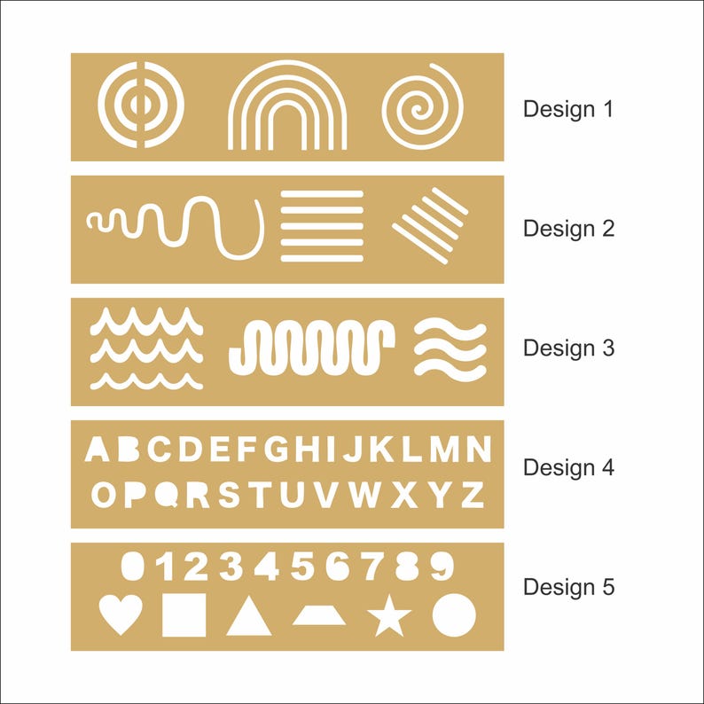 Wooden Montessori Tracing Stencils: Alphabet, Numbers, Shapes - Etsy