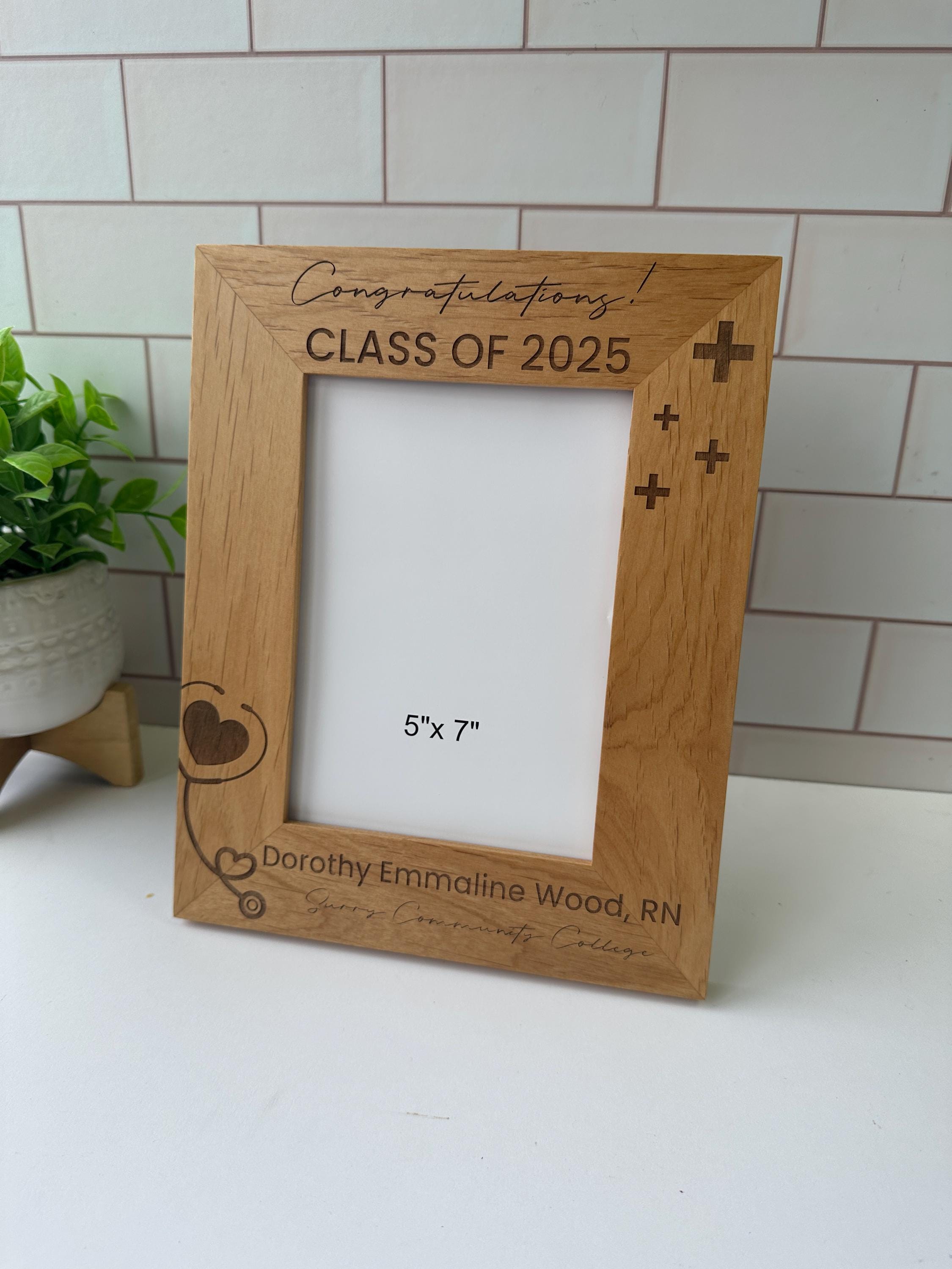 Personalized Nursing Grad Photo Frame: Class of 2025 Gift - Etsy