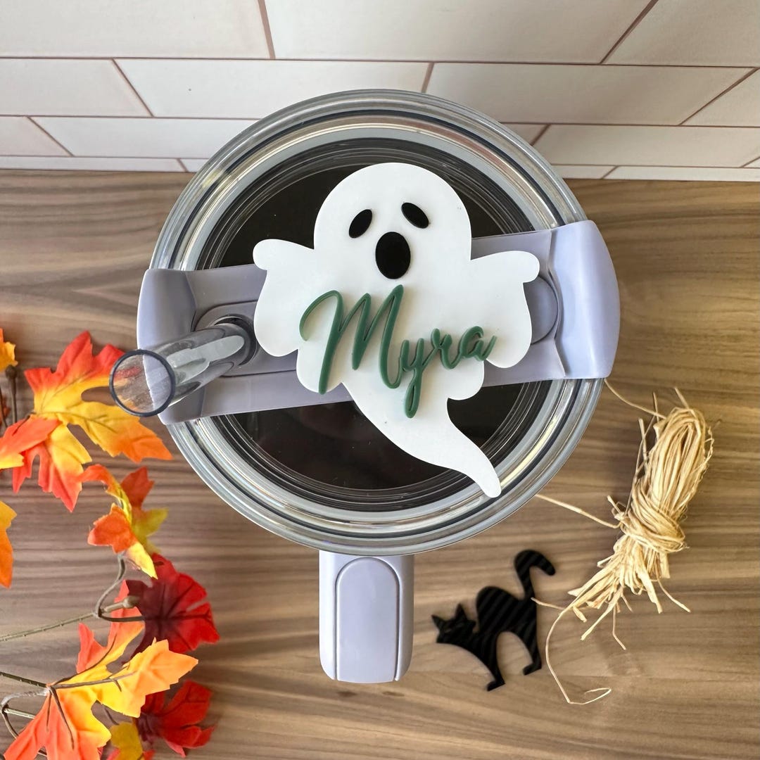 Halloween Tumbler Name Topper, Halloween Stanley Spider Web, 20 or 30 ...