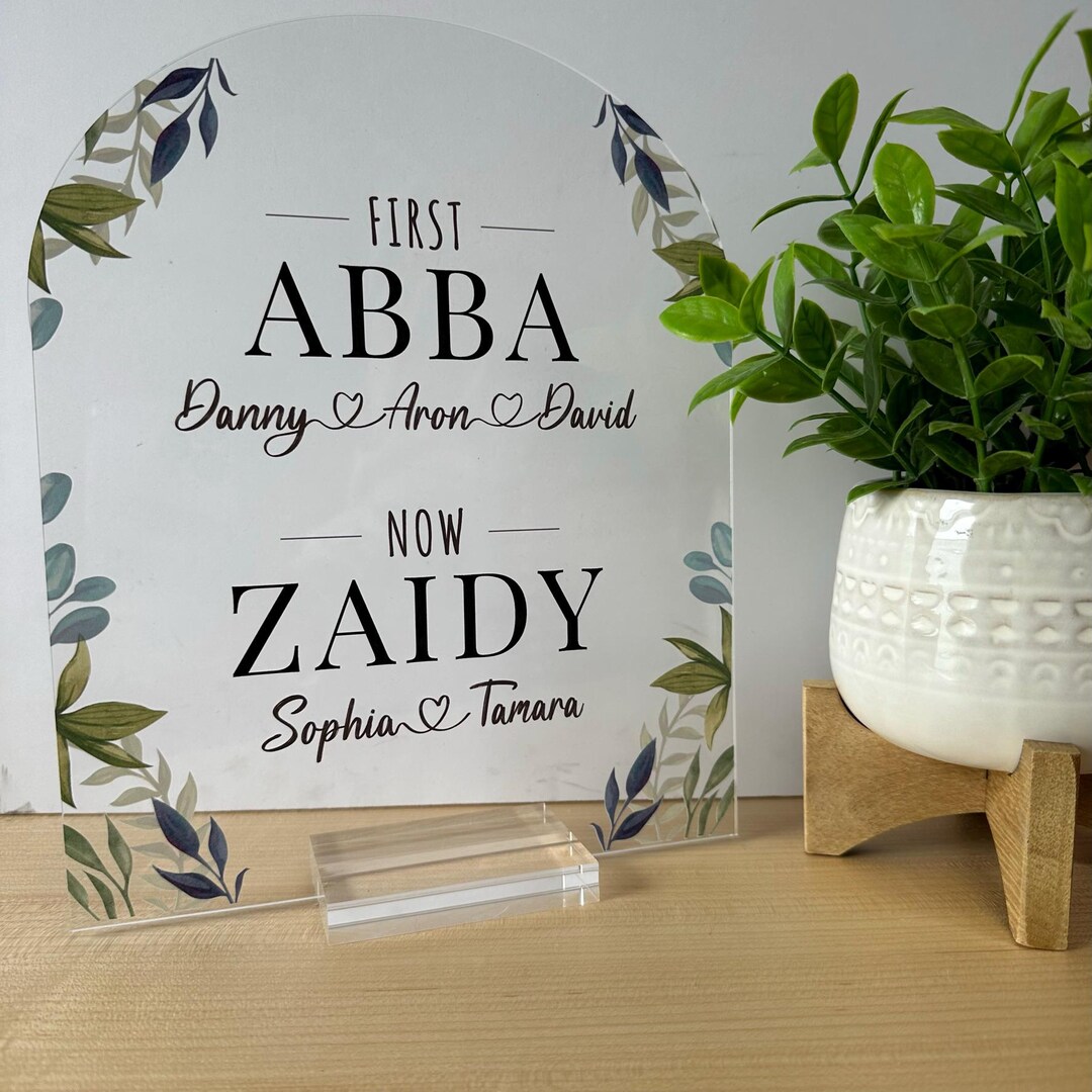 Acrylic Plaque for Dad | Father's Day Gift | First Dad Now Grandpa ...