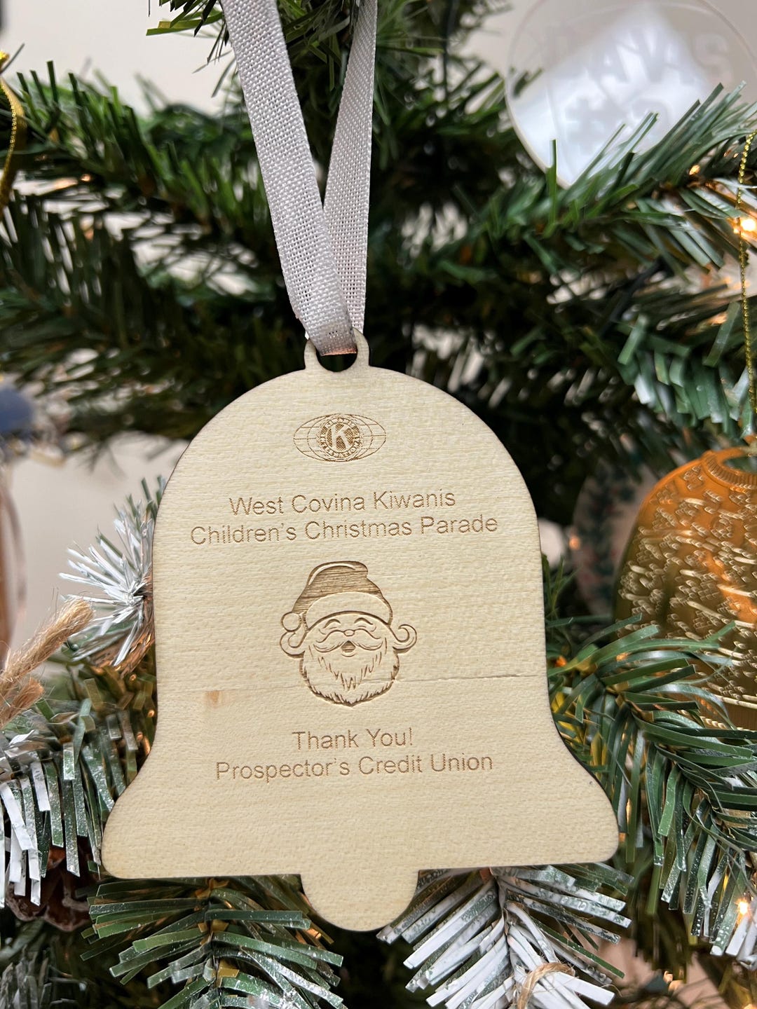 Wood Cut Out Bell Ornament – Custom Engraving, Personalized Holiday ...