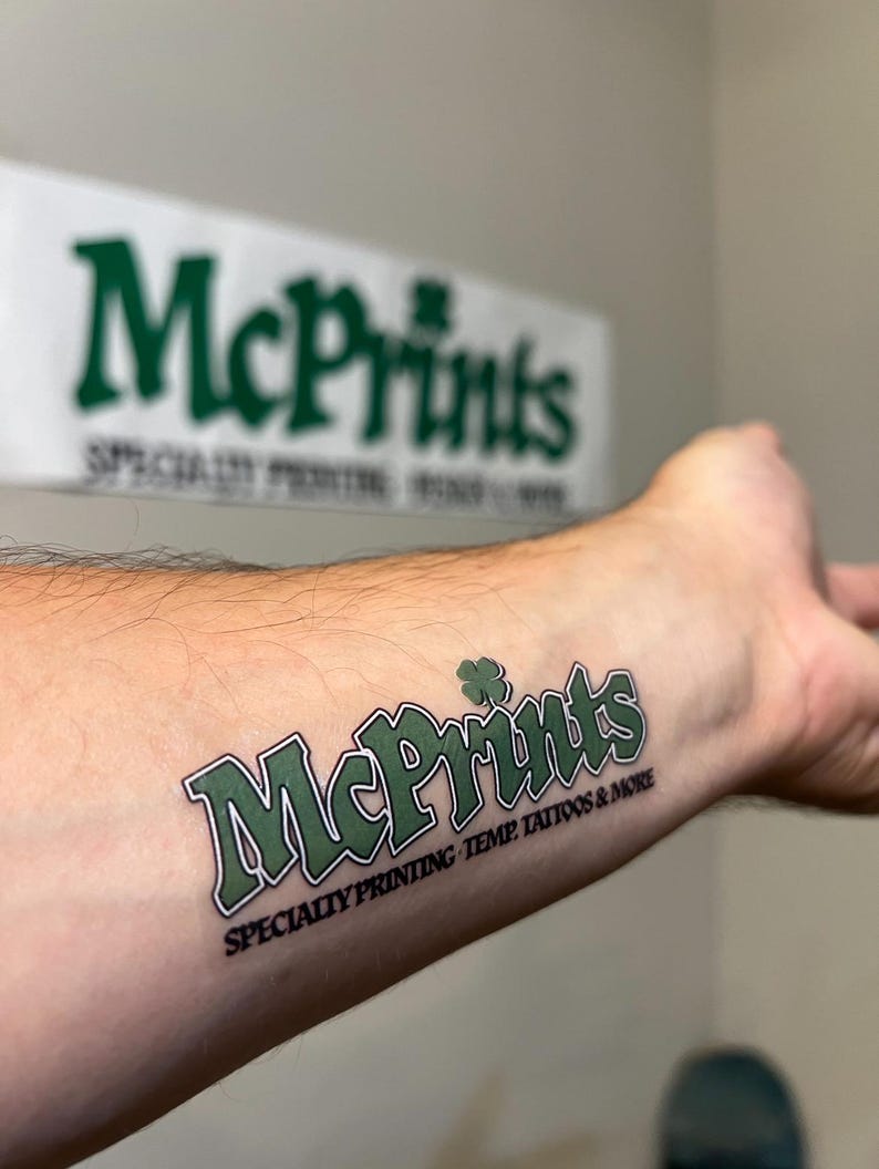 Custom Name in Heart Temporary Tattoos - Personalized Old School ...