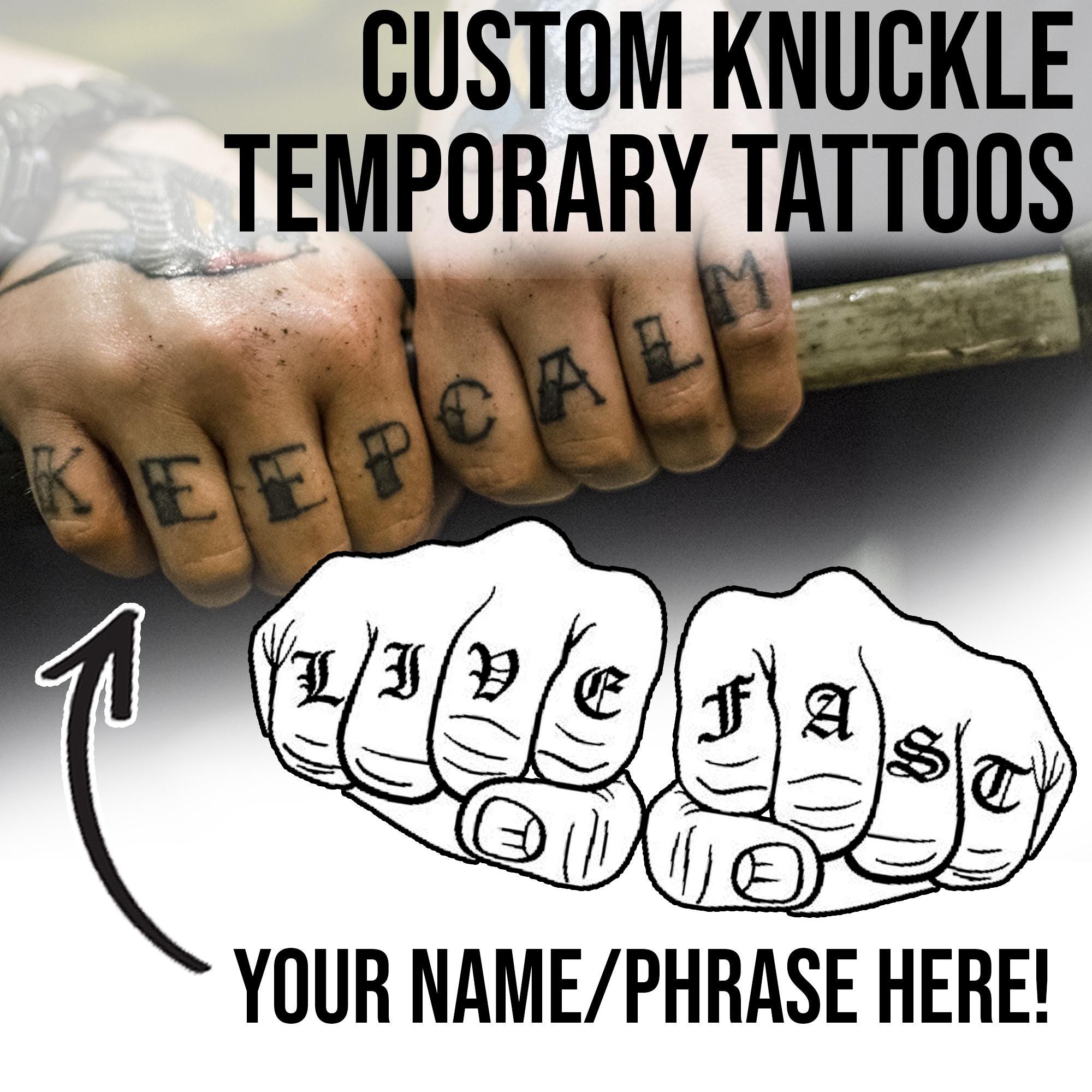 Knuckle Tattoos Quotes