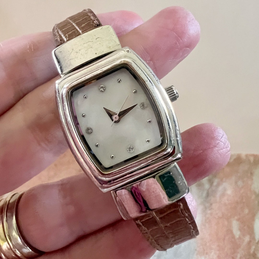 Vintage Mary Kay Cosmetics Wrist Watch Reversible Strap Working Arm ...