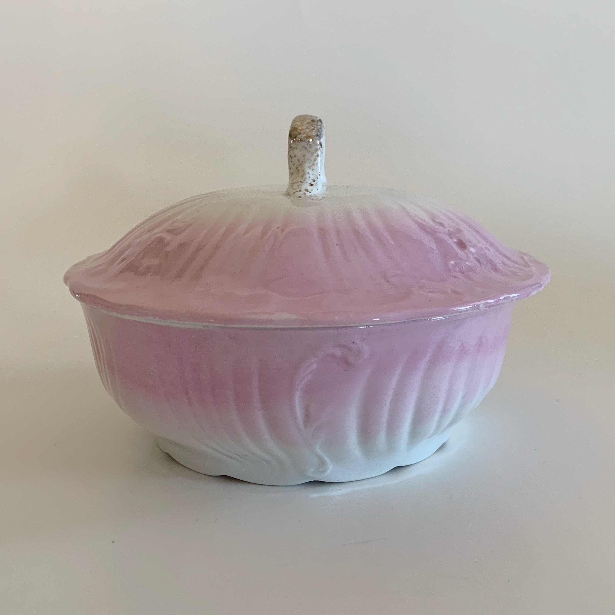 J & G Meakin Hanley England Pink White Gold Lidded Bowl Candy | Etsy