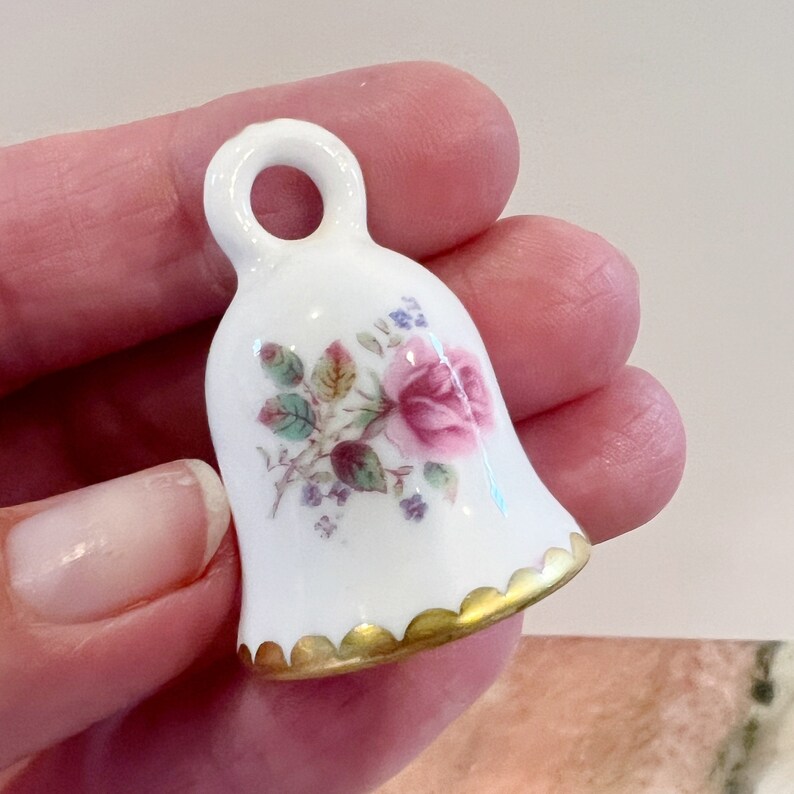 Coalport Bell Shaped Floral Thimble Bone China England Vintage ...