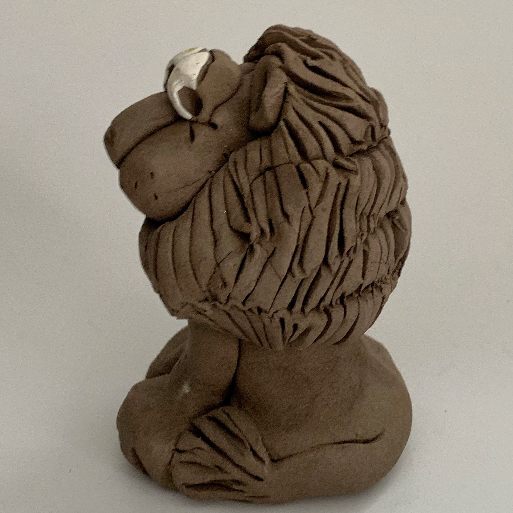 Hand Built Clay Lion the Bestiary Ceramic 70s Cartoon | Etsy