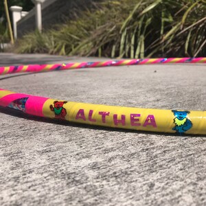 Personalized Kids Hula Hoop // Handmade Children's Fitness Hoop - Etsy