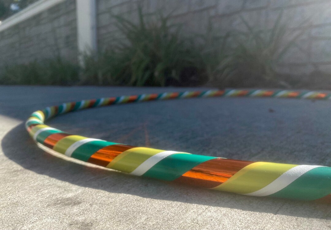 Beginner Hula Hoop // Citrus Shine Dance Hoop // Handmade Fitness Hoop ...