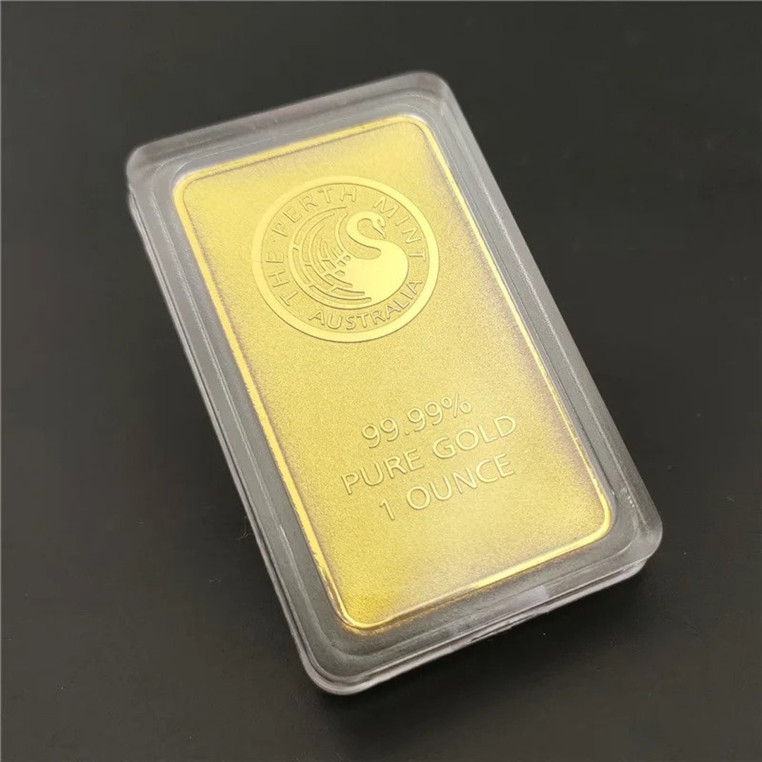 1oz Gold Plated Bar - Etsy Australia