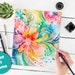 20 Reverse Coloring Pages - 'abstract Floral Patterns' Instant Download ...