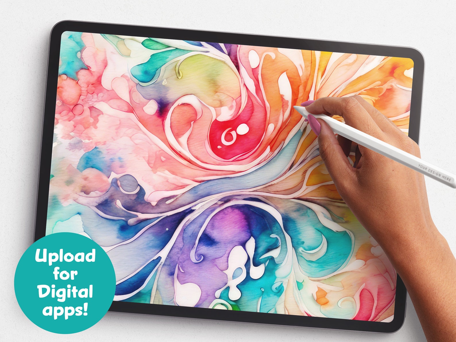 20 Reverse Coloring Pages - 'abstract Floral Patterns' Instant Download ...