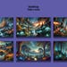 Fantasy Landscape Backgrounds, 8k Wallpaper Pack, Desktop Computer ...