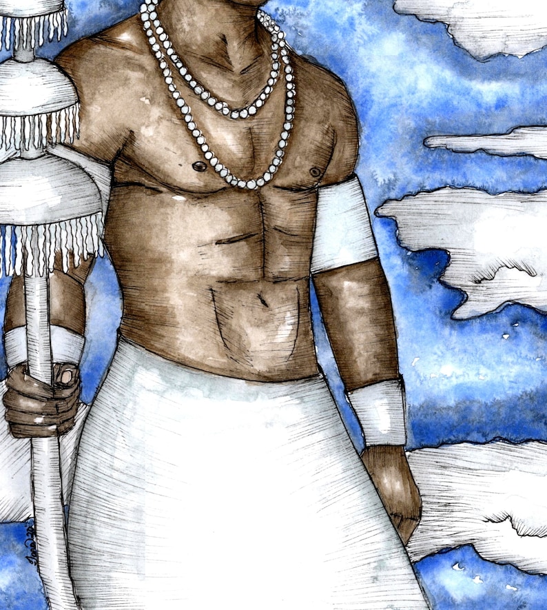 Obatala Art Voodoo Art Obatala Santeria Orisha Art Print | Etsy