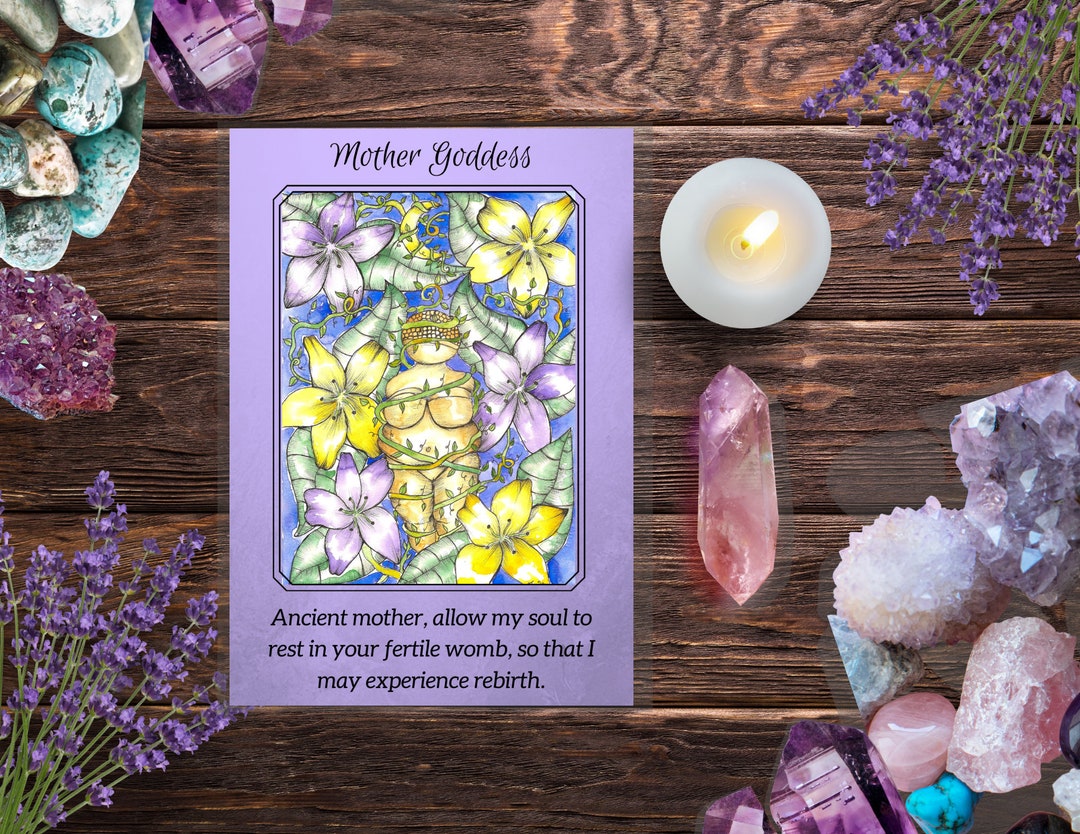 Goddess Art Prayer Card Pagan Art Venus of Willendorf Altar - Etsy