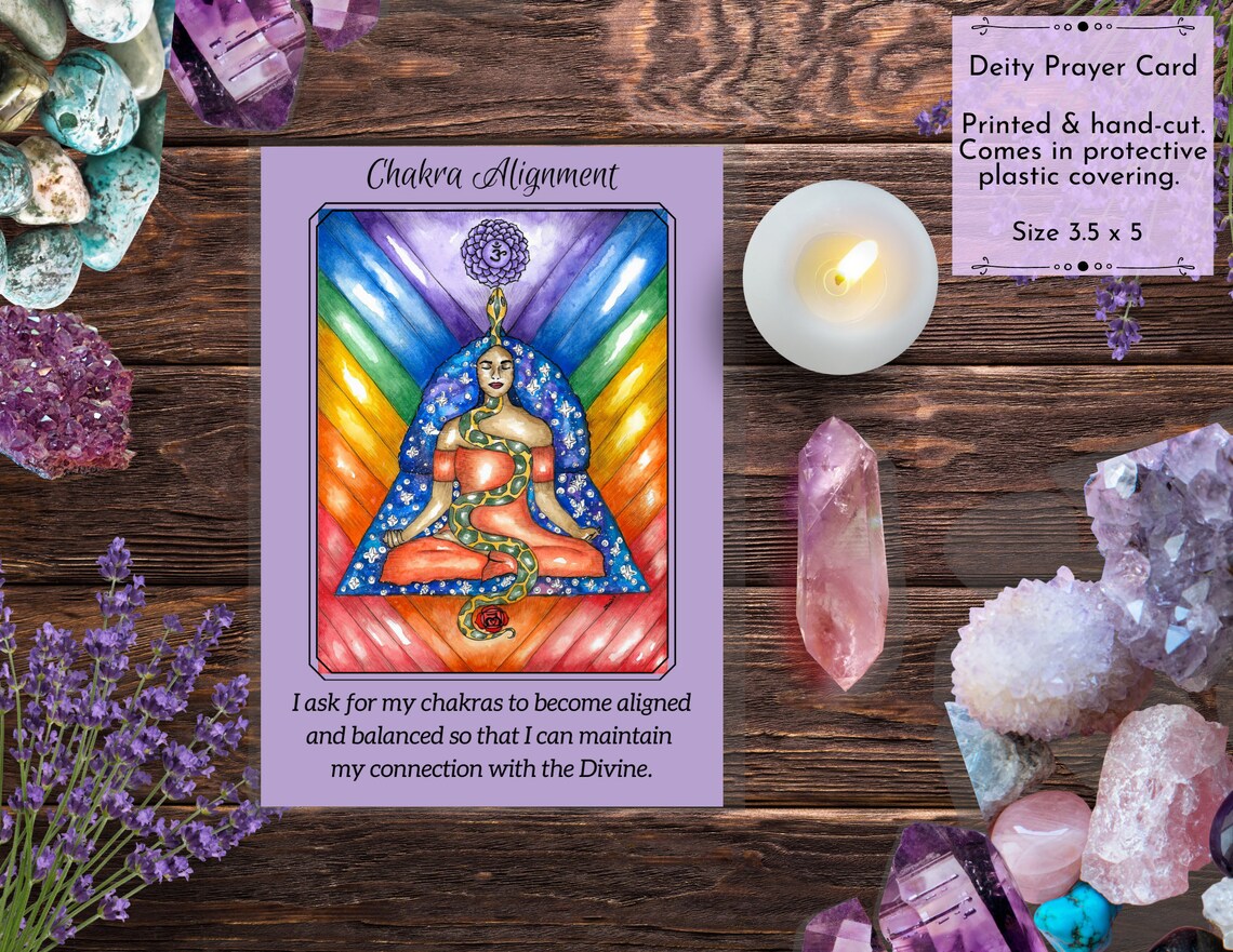 Chakra Art Altar Card Prayer Card Chakras Art Print Sacred - Etsy