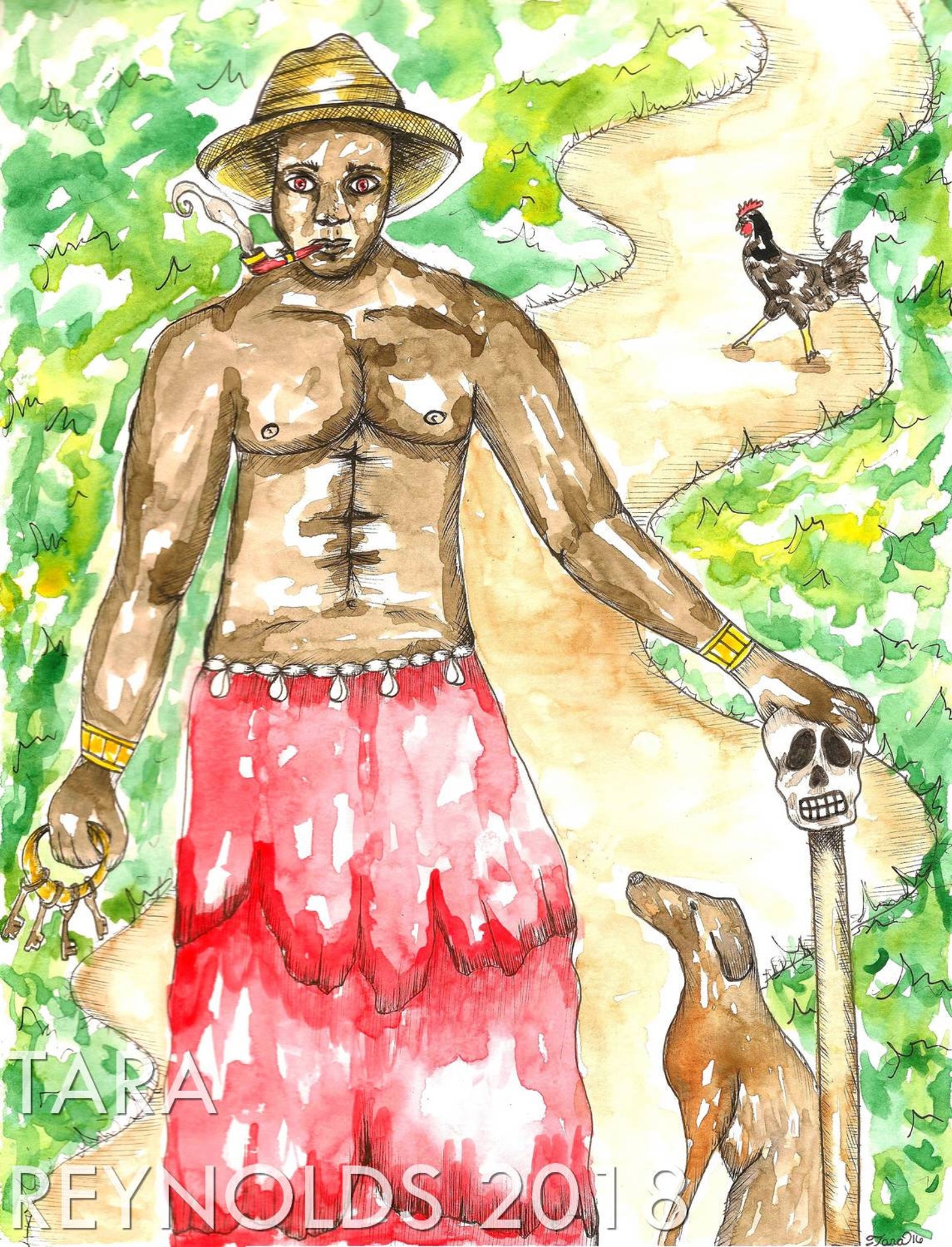 Papa Legba Art Prayer Card Voodoo Art Altar Card Hoodoo Altar - Etsy UK