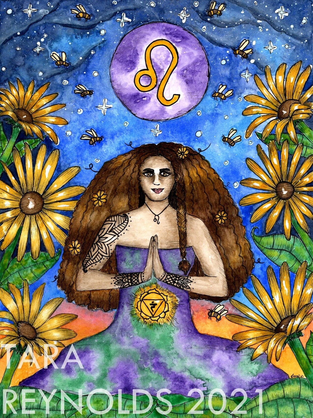 Leo Zodiac Art Leo Art Astrology Art Leo Zodiac Sign Art Print ...