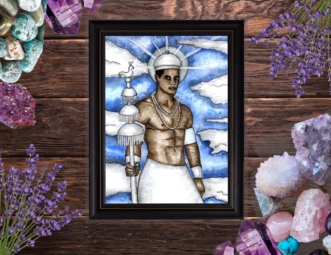 Obatala Art Voodoo Art Obatala Santeria Orisha Art Print - Etsy
