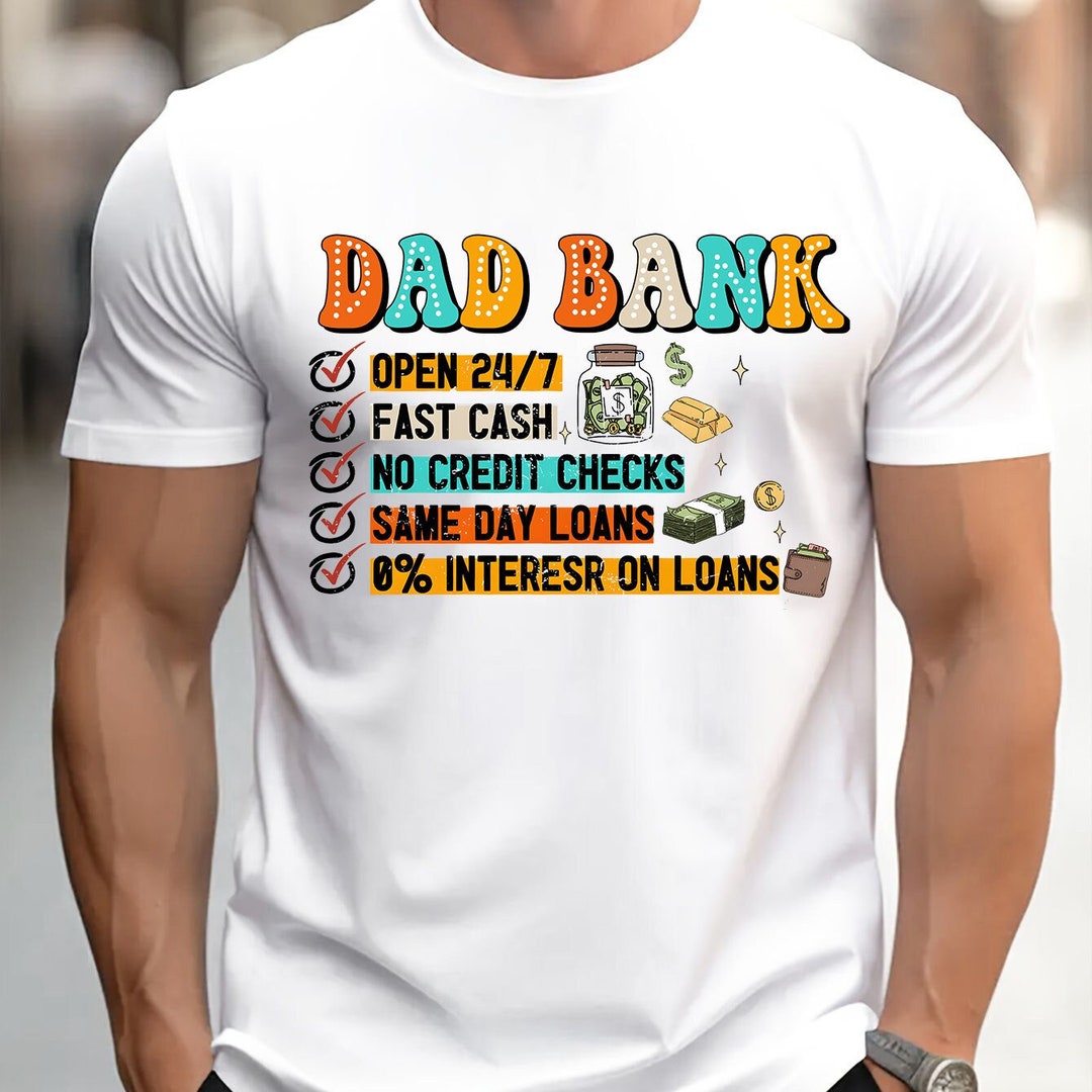 Bank of Dad Png, Father's Day Png, Funny Dad PNG, Fatherhood Png, Dad ...