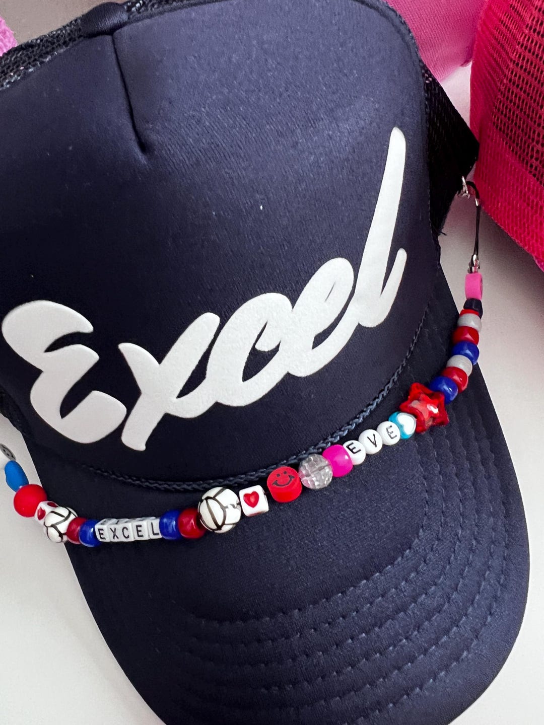 Cursive Club Name Flock 2 Tone Trucker Hat (snap Back) - Etsy