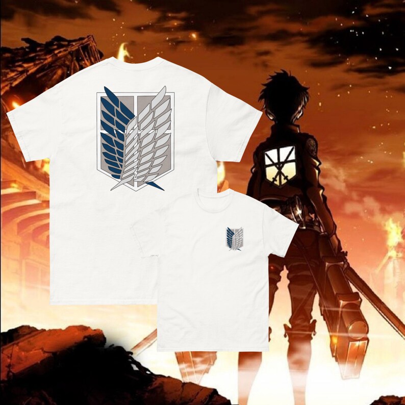 Attack on Titan Survey Corps Shirt, Wings of Liberty Shirt, Eren Yeager ...