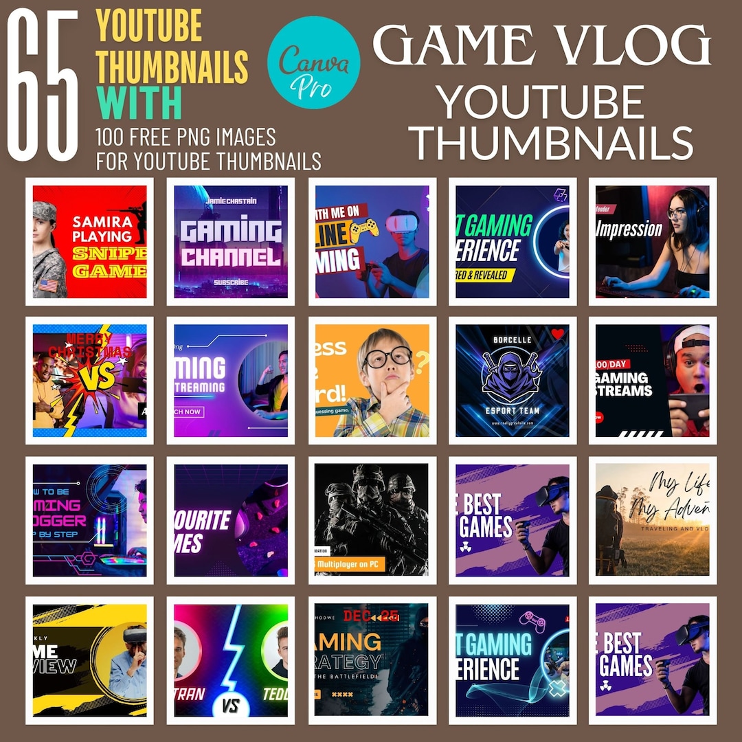 65 Youtube Thumbnails Templates | 100 PNG Transparent Images for ...
