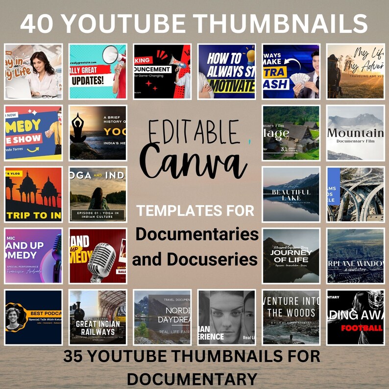 40 Youtube Thumbnail Templates| 100 PNG Transparent Images for Youtube ...