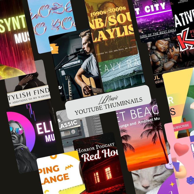 60 Youtube Thumbnails Templates | 100 PNG Transparent Images for ...
