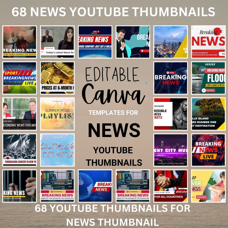 68 Youtube Thumbnails Templates | 100 PNG Transparent Images for ...