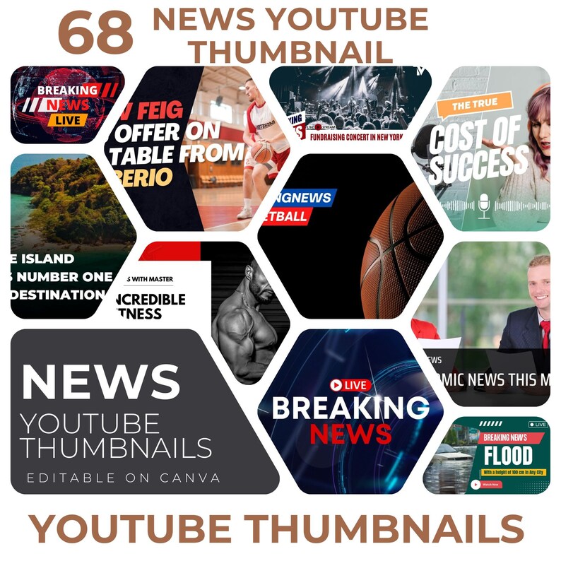 68 Youtube Thumbnails Templates | 100 PNG Transparent Images for ...