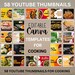 Cooking Youtube Thumbnail Templates: 58 Editable Designs (digital ...