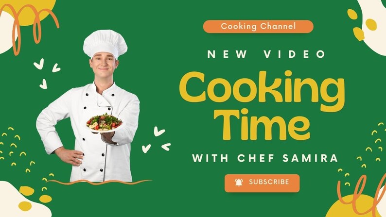 Cooking Youtube Thumbnail Templates: 58 Editable Designs (digital ...