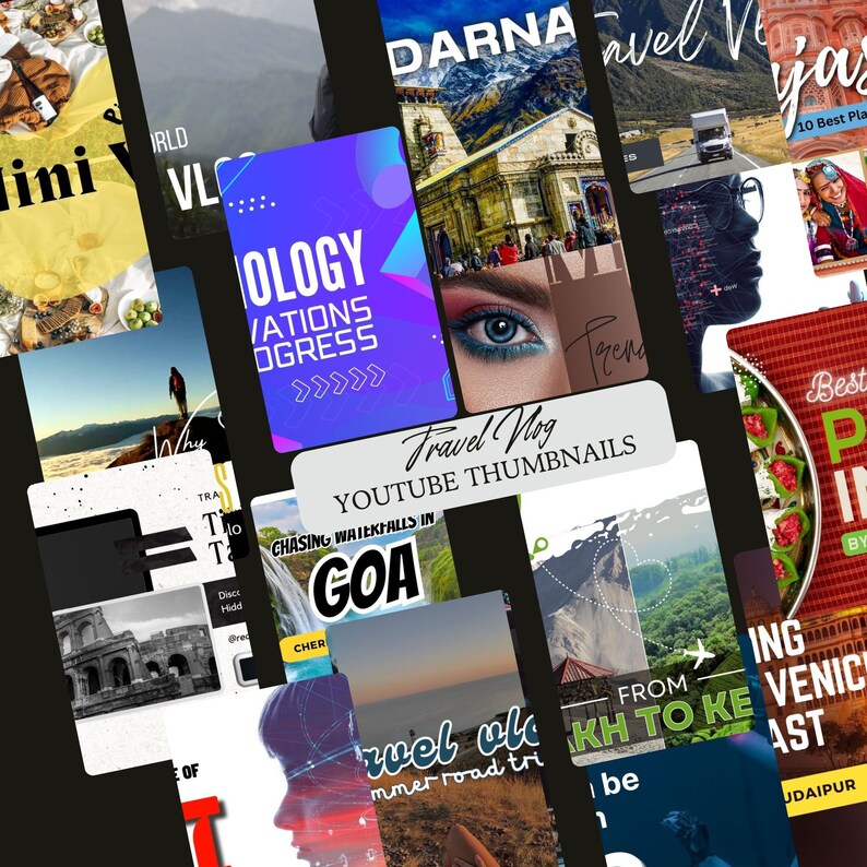 60 Youtube Thumbnails Templates | 100 PNG Transparent Images for ...