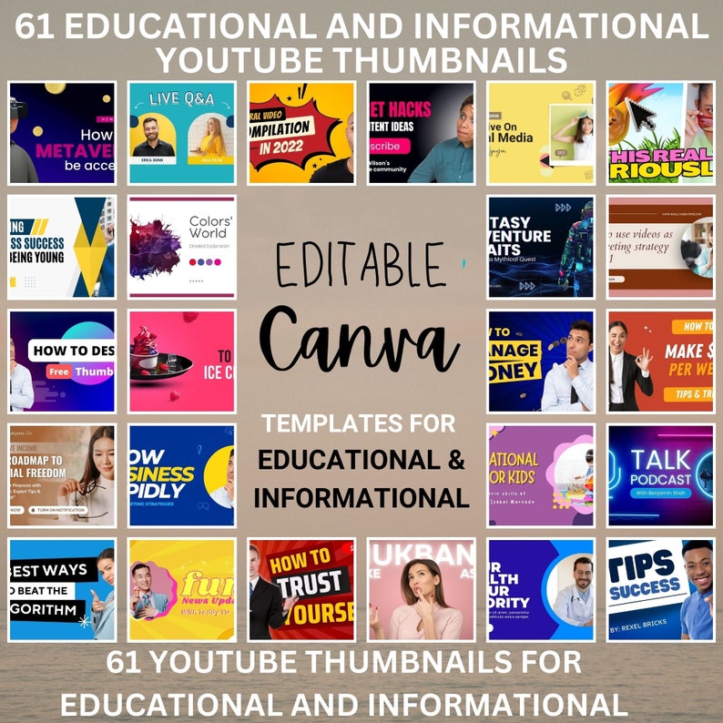 61 Youtube Thumbnails Templates | 100 PNG Transparent Images for ...