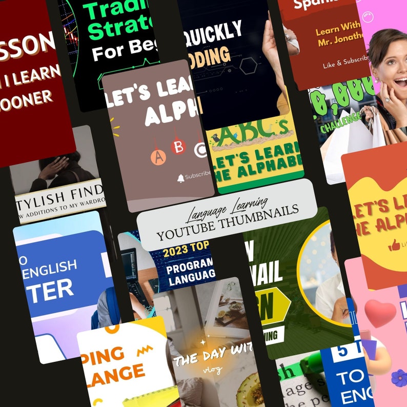 25 Youtube Thumbnails Templates | 100 PNG Transparent Images for ...