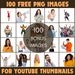 40 Youtube Thumbnail Templates 100 PNG Transparent Images for Youtube ...