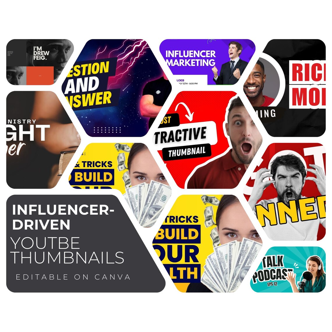 70 Youtube Thumbnails Templates 100 PNG Transparent Images for Youtube ...