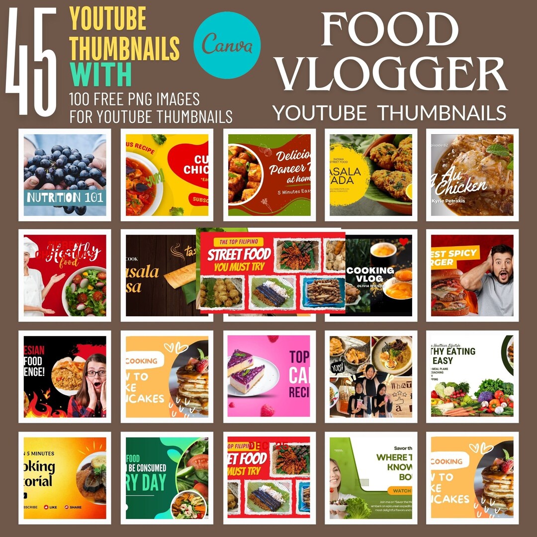 45 Youtube Thumbnails Templates | 100 PNG Transparent Images for ...