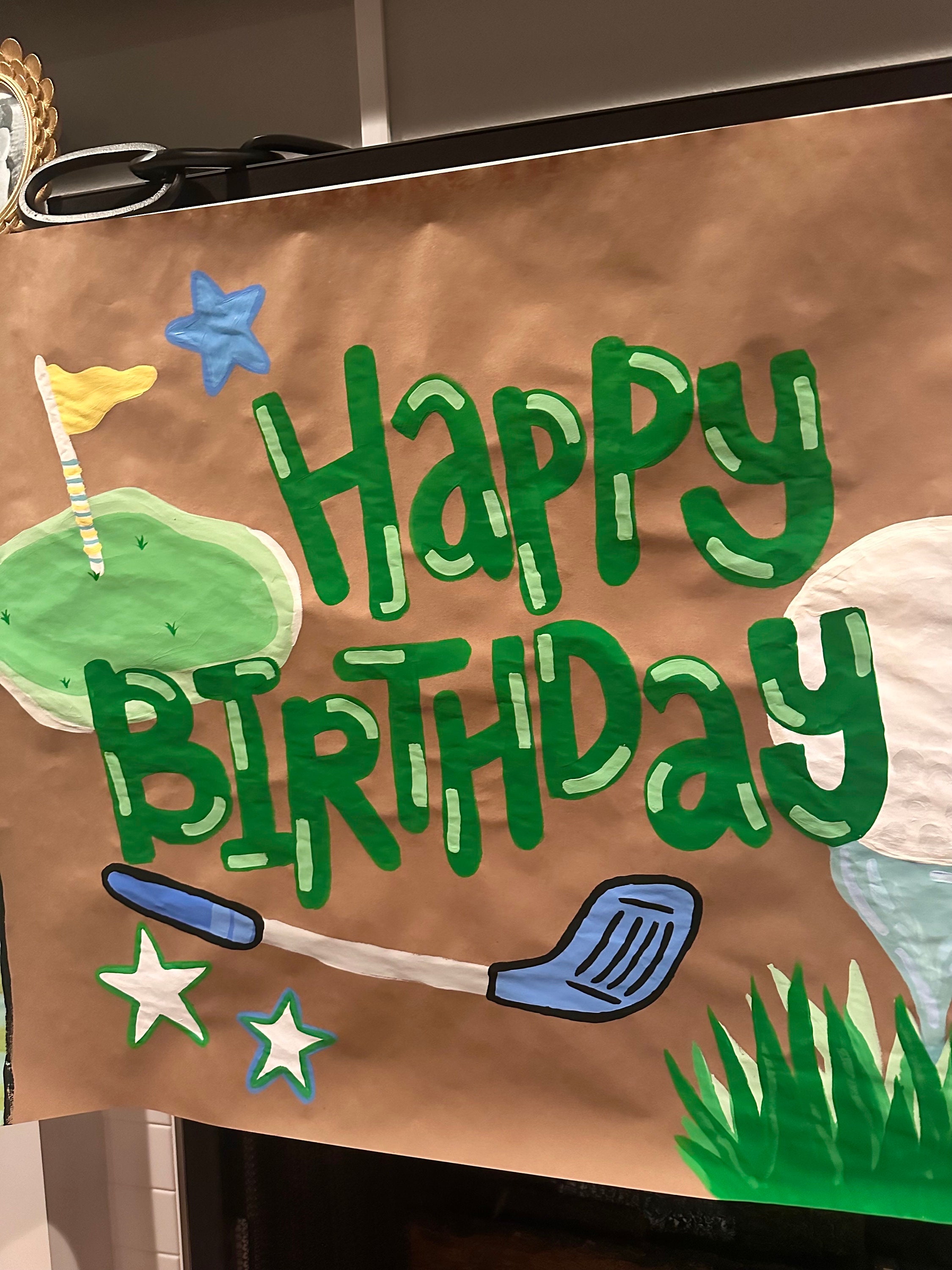 Premade/ready Birthday Banner 56in X 30in - Etsy