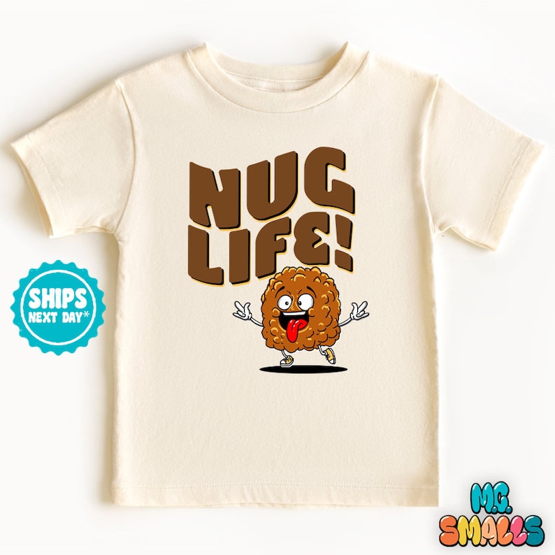 Chicken Nugget Shirt for Kids Funny Tshirt Nug Life Toddler Youth Shirt ...