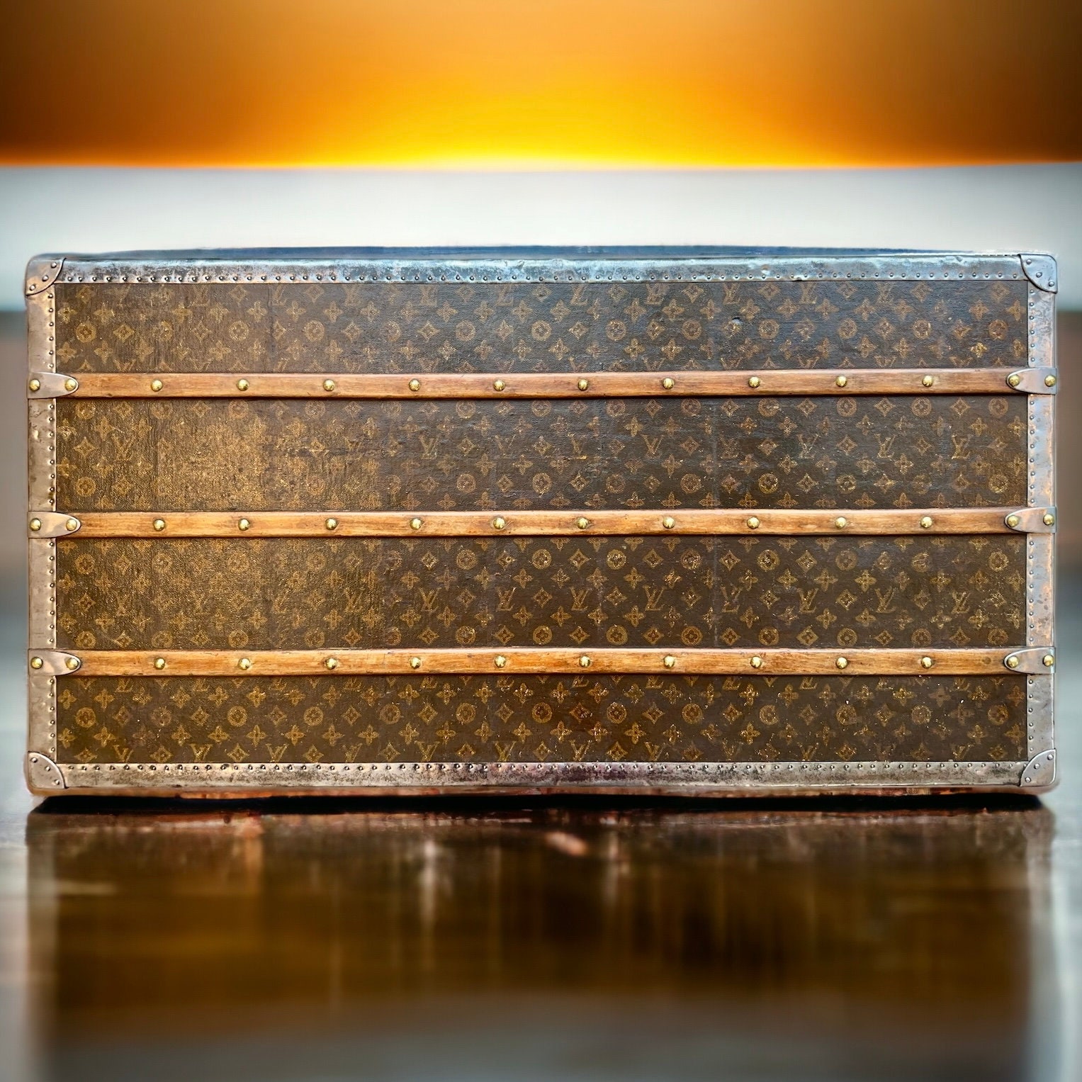 Antique Louis Vuitton Malle Chemise Trunk Collector Piece LV Chest ...