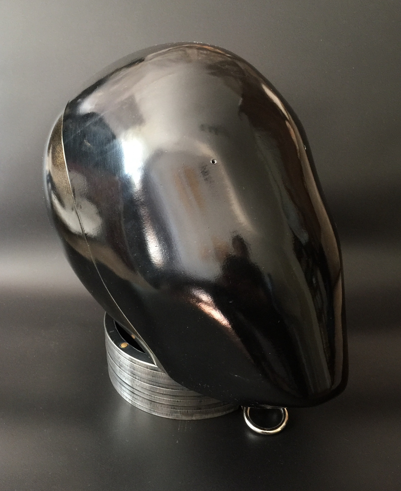 Rubber Black Slave Mask Full Head Helmet.anime Mask.crossdressing Mask ...