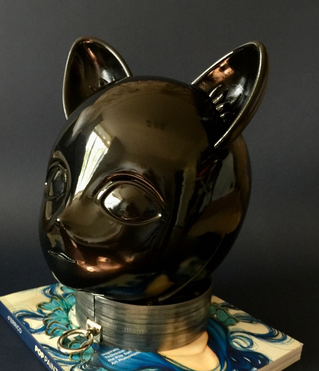 Rubber Cat Mask.full Head Helmet.anime Mask.crossdressing Mask ...