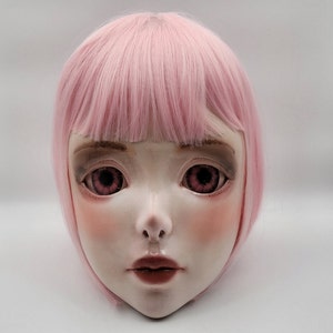 Realistic Anime Girl Mask - Etsy
