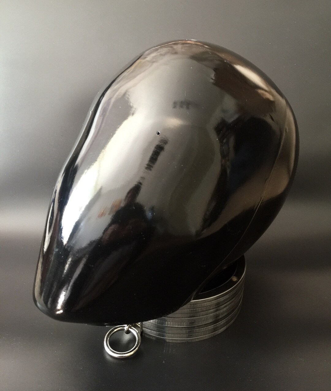 Rubber Black Slave Mask Full Head Helmet.anime Mask.crossdressing Mask ...