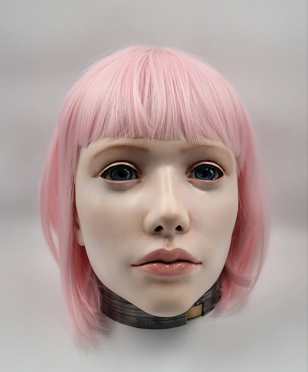 Kigurumi Doll Head Mask – Full‑head Cosplay Hood – TPU Resin Animegao ...